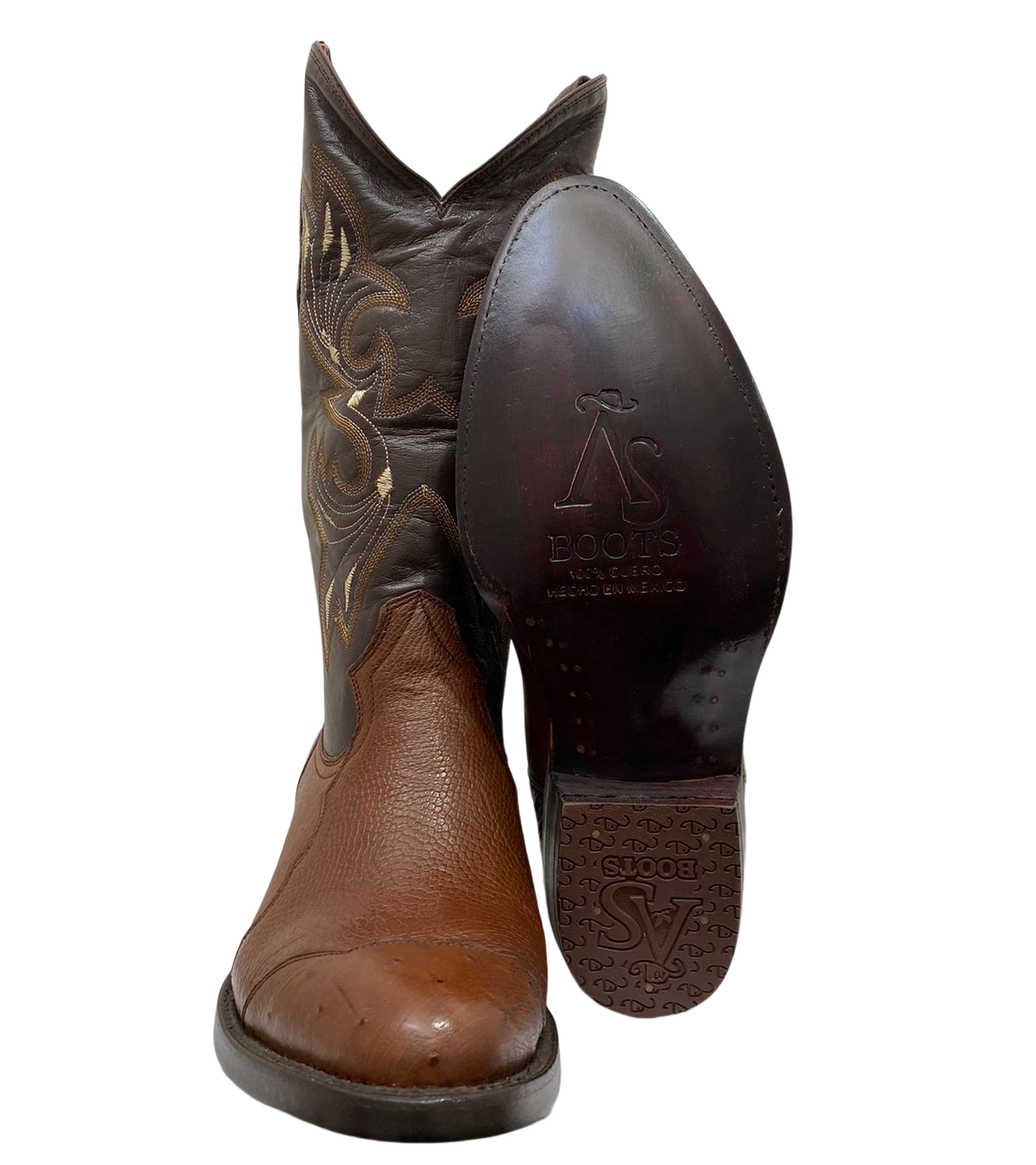 As Boots | As boots oval ostrich belly skin